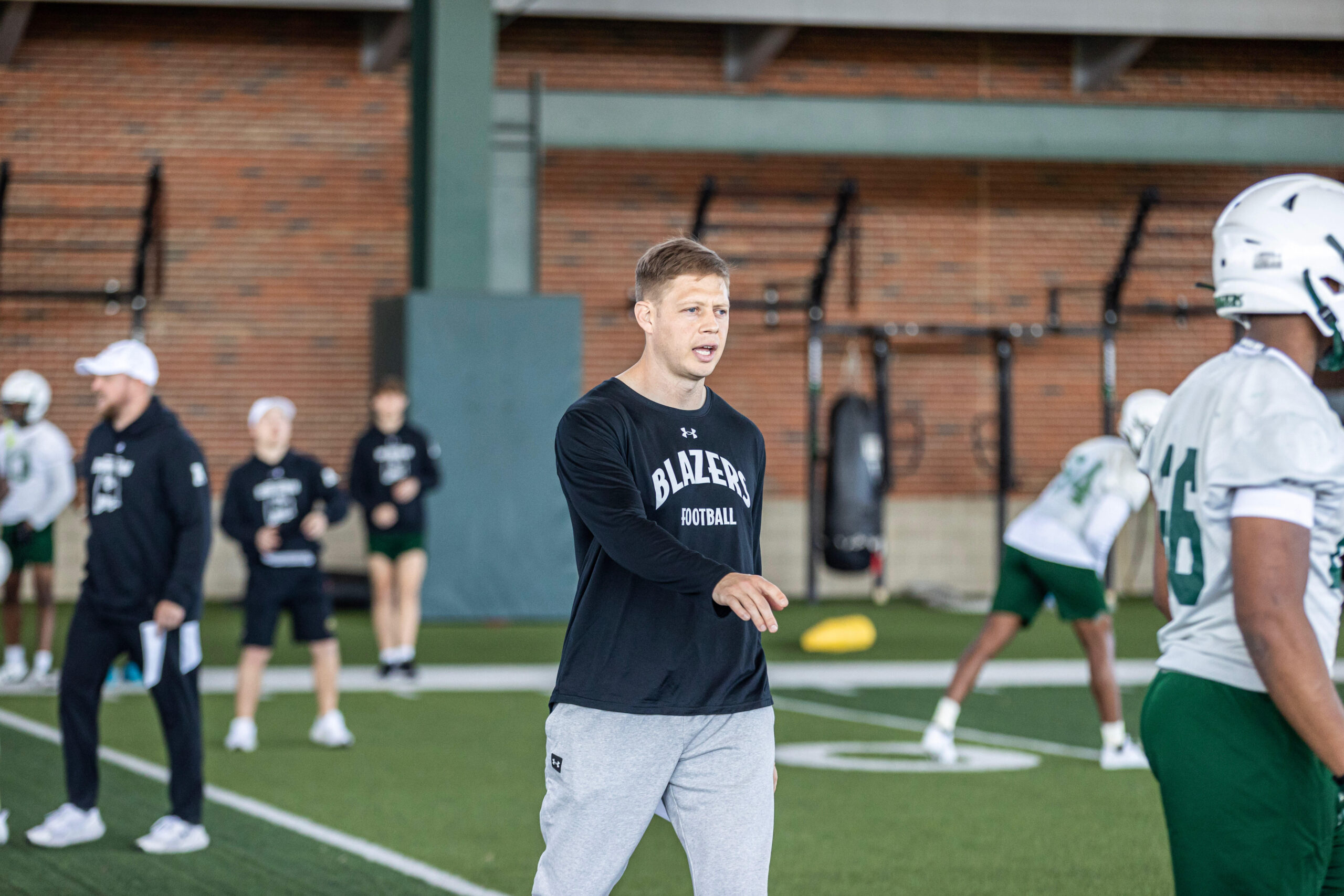 UAB Football Spring Practice Alex Mortensen Interview (3/20) - Blazer ...